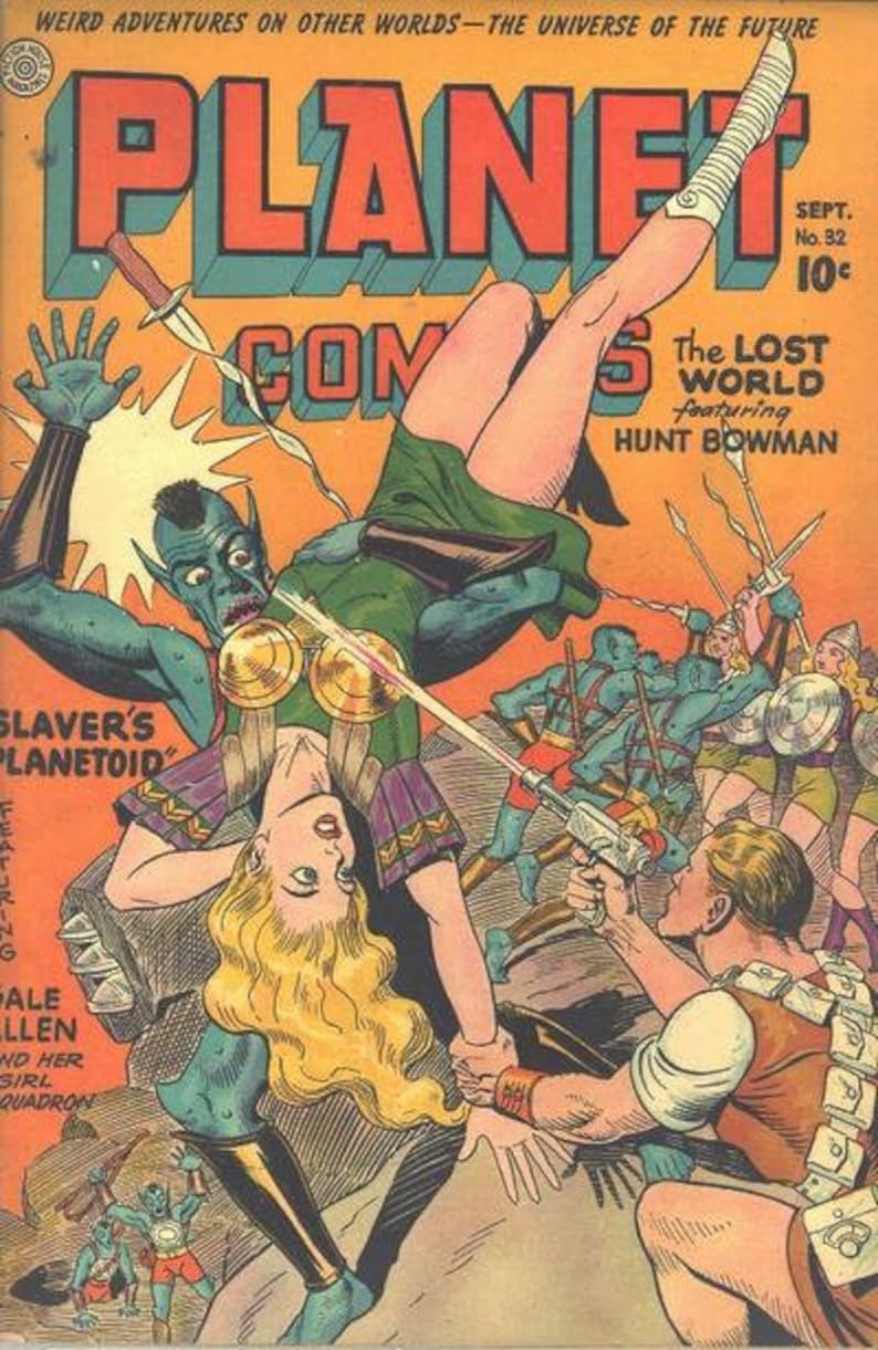 Planet Comics Collection Vol 2 of 3 Vintage Sci-fi Comic Book Sept 1943 Sept 1947 English ...