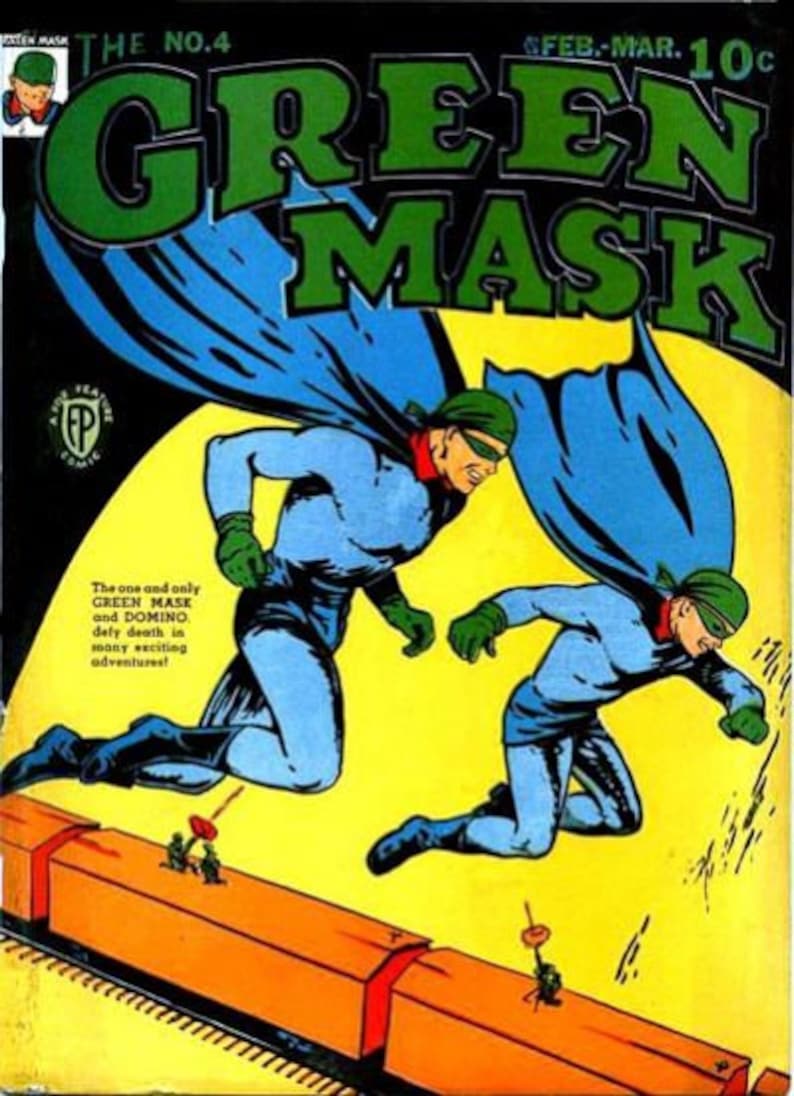 The Green Mask Vintage Comics Collection | Fox Feature Syndicate | 1940 ...