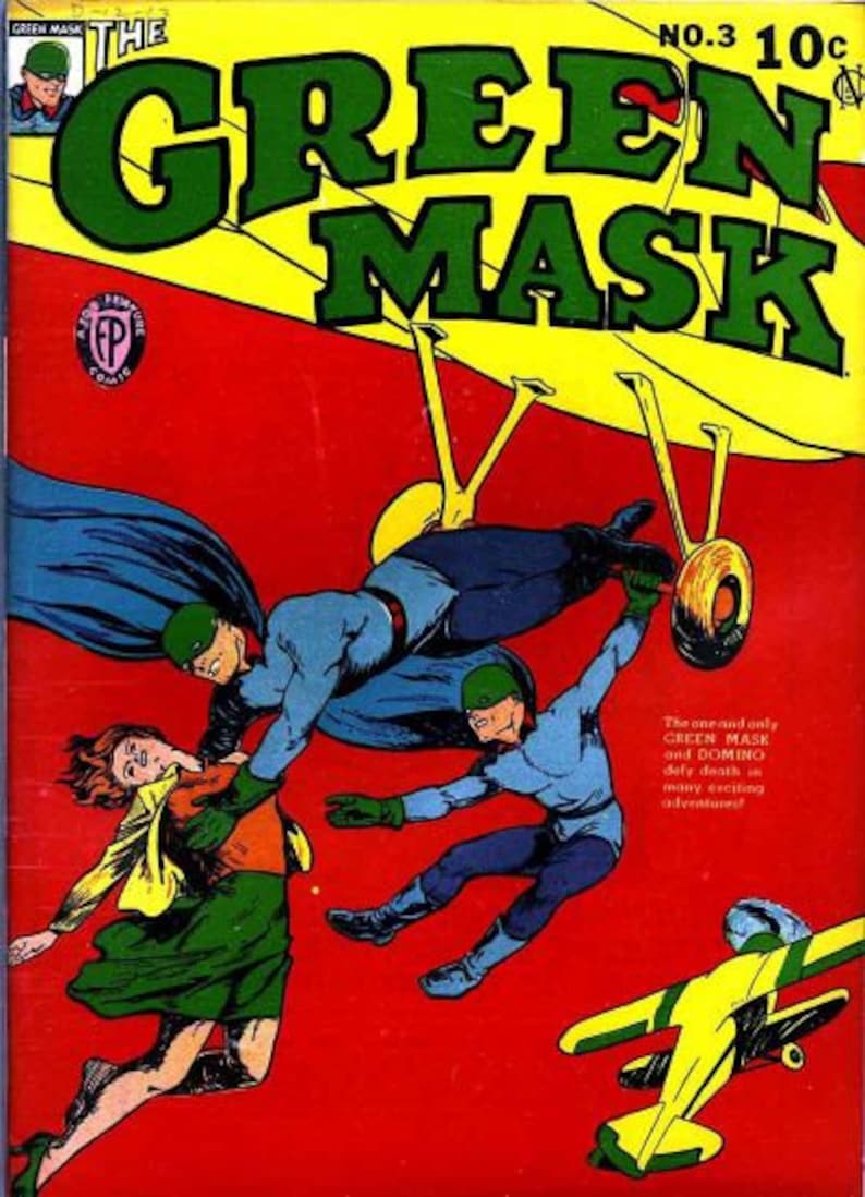 The Green Mask Vintage Comics Collection | Fox Feature Syndicate | 1940 ...