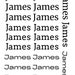 Printable Name Stickers James Nine Fonts Six Effects Digital Download ...