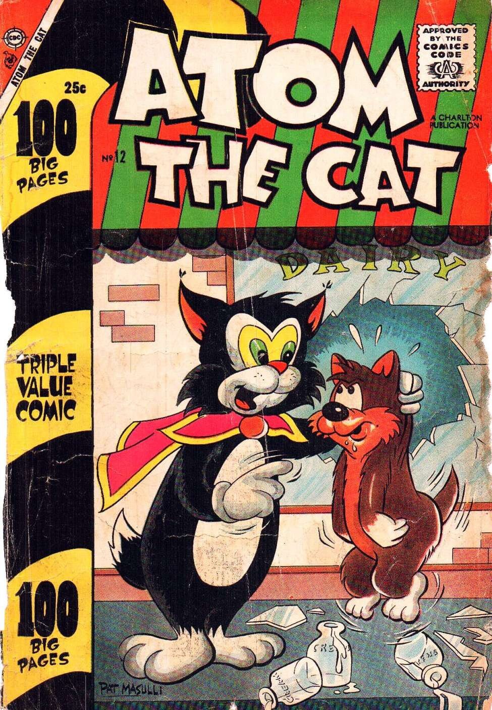 Atom the Cat Collection Charlton Vintage Superhero Comic Book Oct 1957 ...