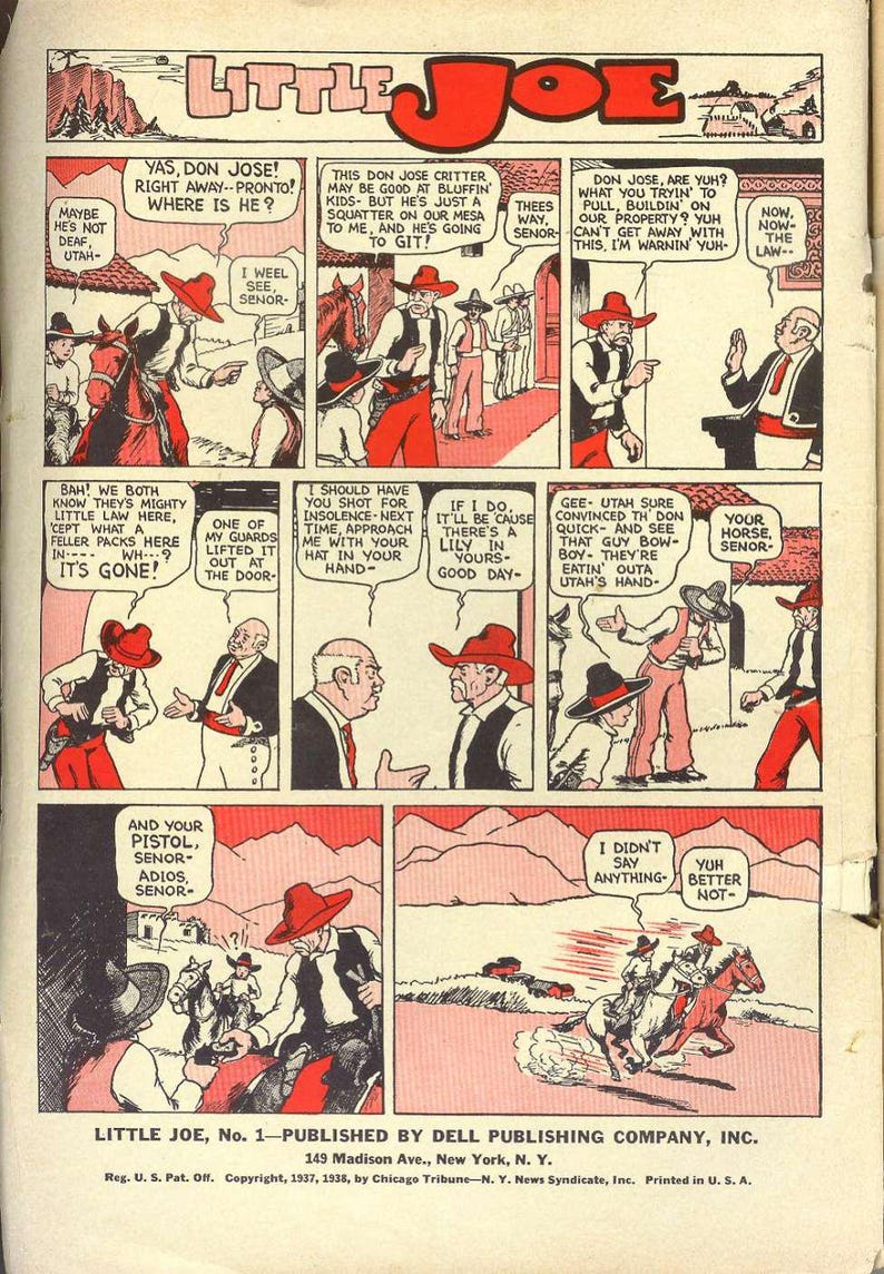 Little Joe | Dell Comics/western Publishing | Vintage Humor Comic Book ...