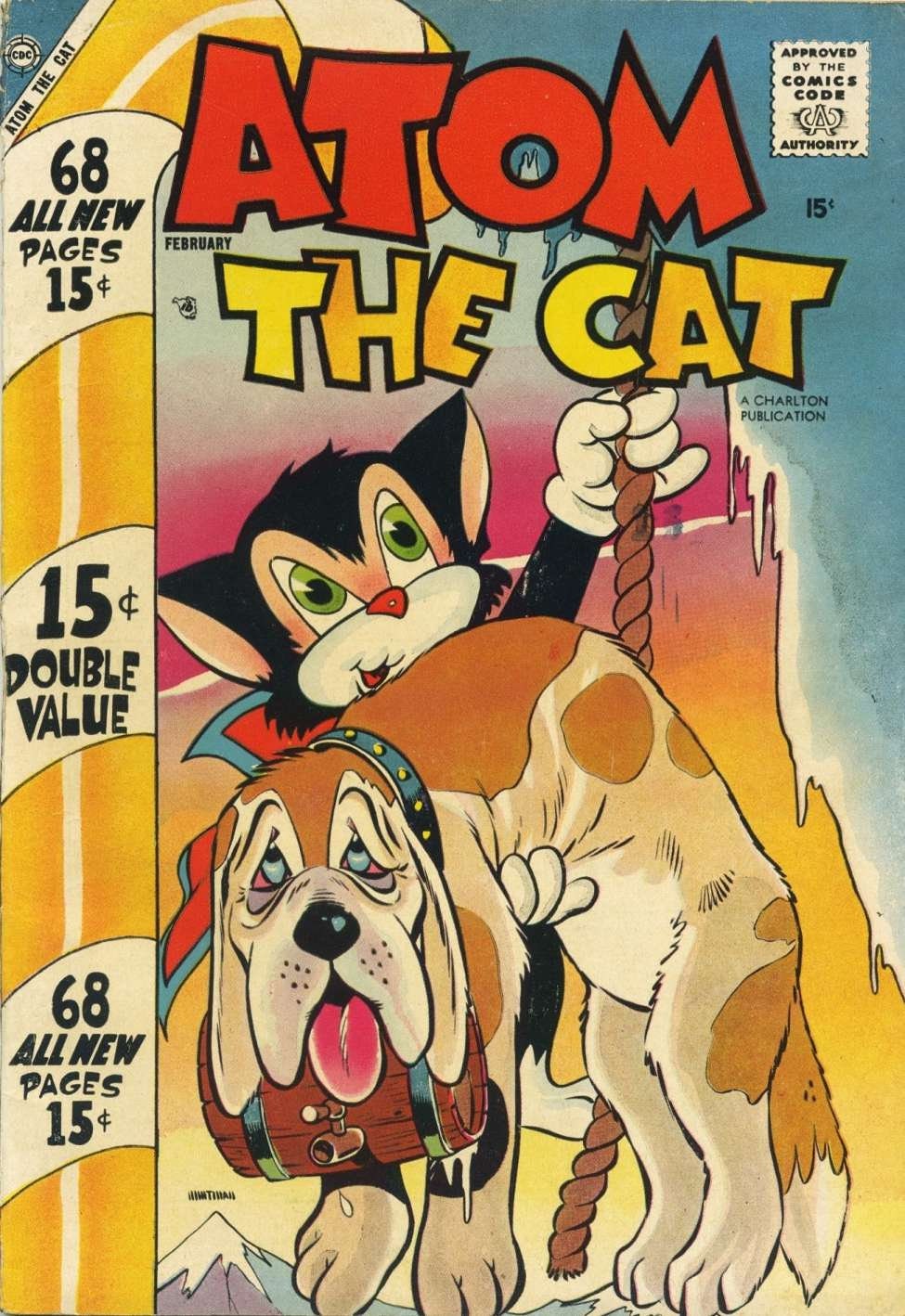 Atom the Cat Collection Charlton Vintage Superhero Comic Book Oct 1957 ...