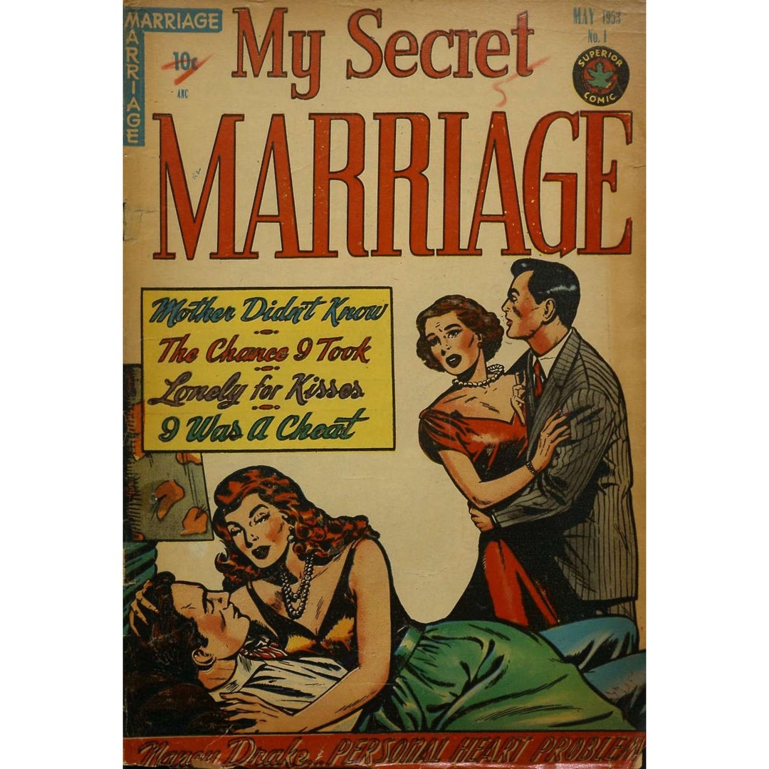 My Secret Marriage No1 | Superior Publishers | Vintage Romance Comic ...