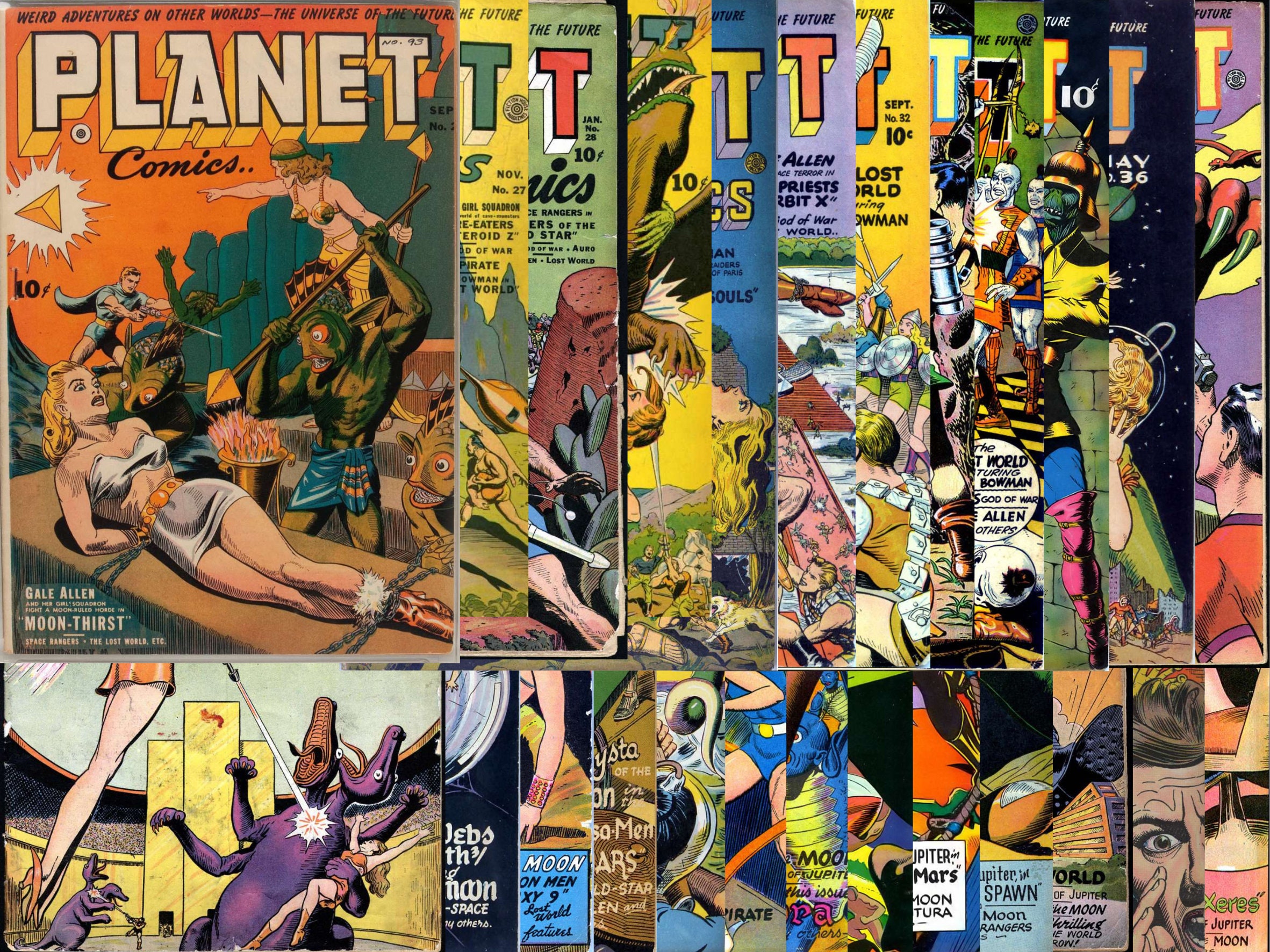 Planet Comics Collection Vol 2 of 3 | Vintage Sci-fi Comic Book | Sept ...