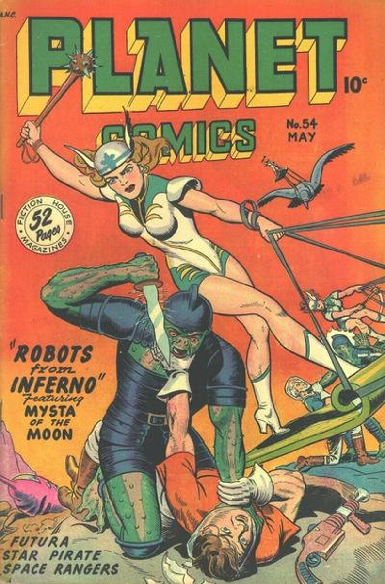 Planet Comics Collection Vol 3 of 3 Vintage Sci-fi Comic Book Nov 1947 ...