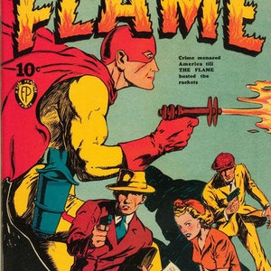 The Flame Vintage Comics Collection | Fox Feature Syndicate | 1940 ...