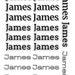 Printable Name Stickers James Nine Fonts Six Effects Digital Download ...