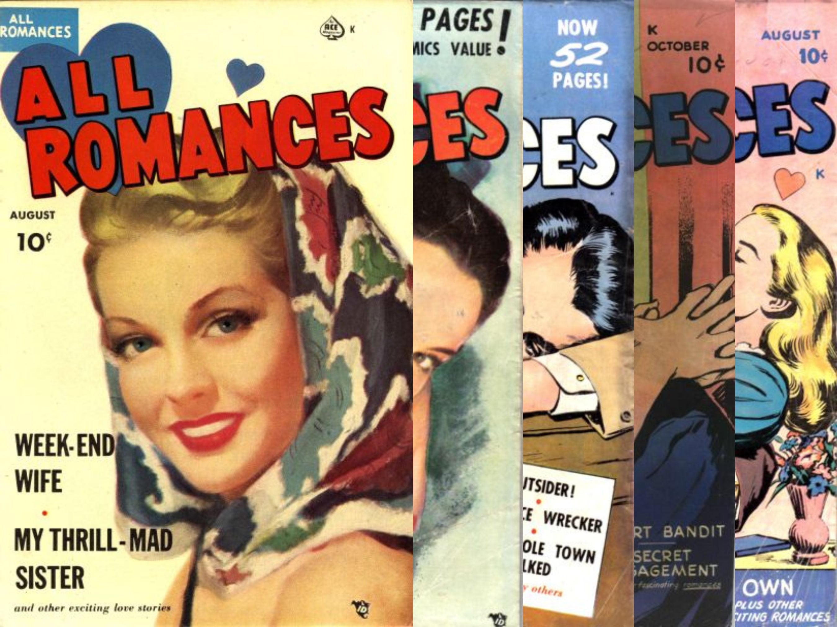 All Romances Collection Ace Magazines Vintage Romance Comic Book 1949 1950 English Digital ...