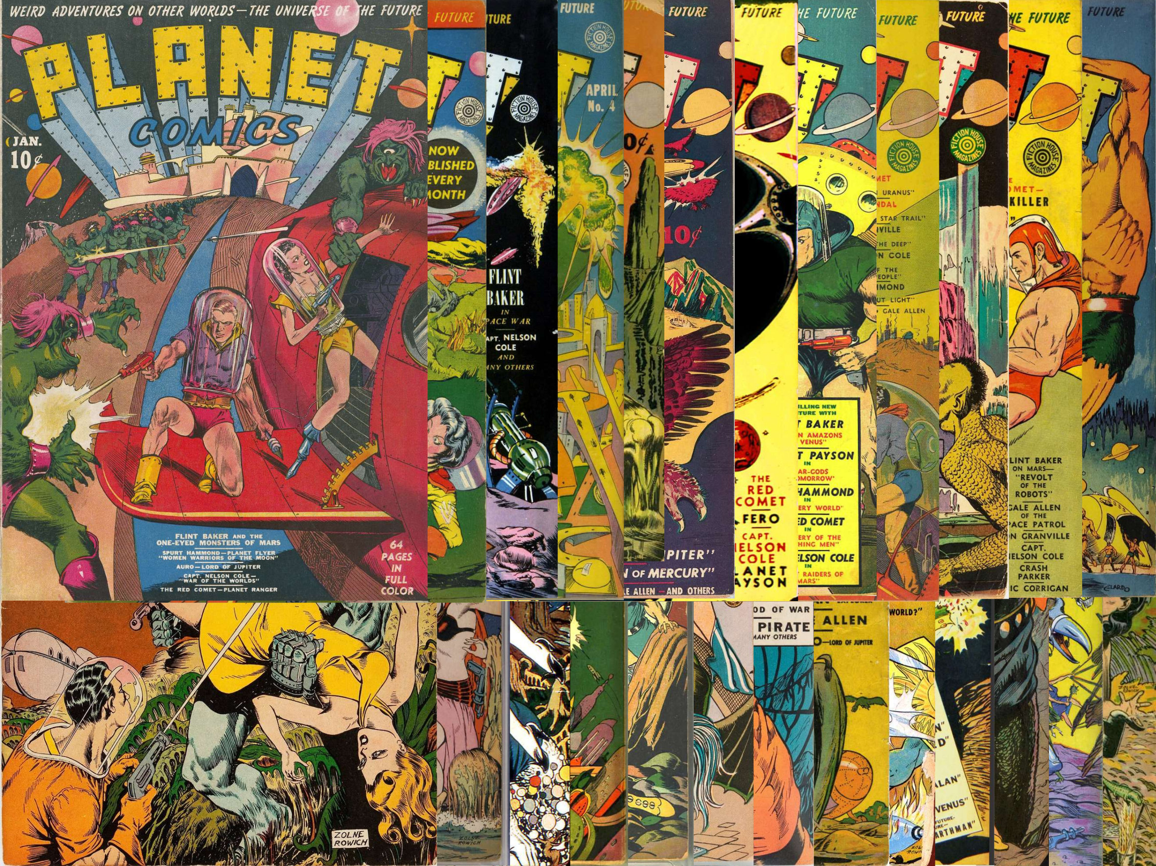 Planet Comics Collection Vol 1 of 3 | Vintage Sci-fi Comic Book | Jan 1940 - July 1943 | English ...