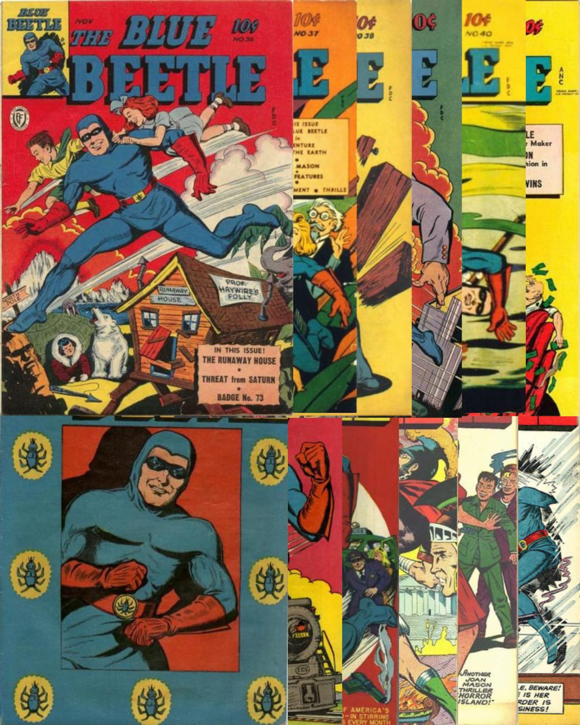 Blue Beetle Comics Collection | Fox Feature Syndicate | 1940 - 1950 ...