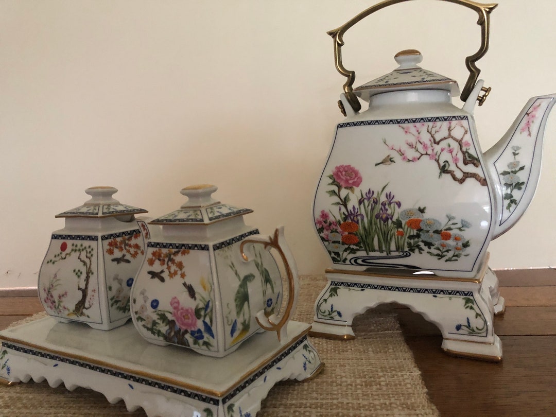 Franklin Mint Asian Tea Set - Etsy