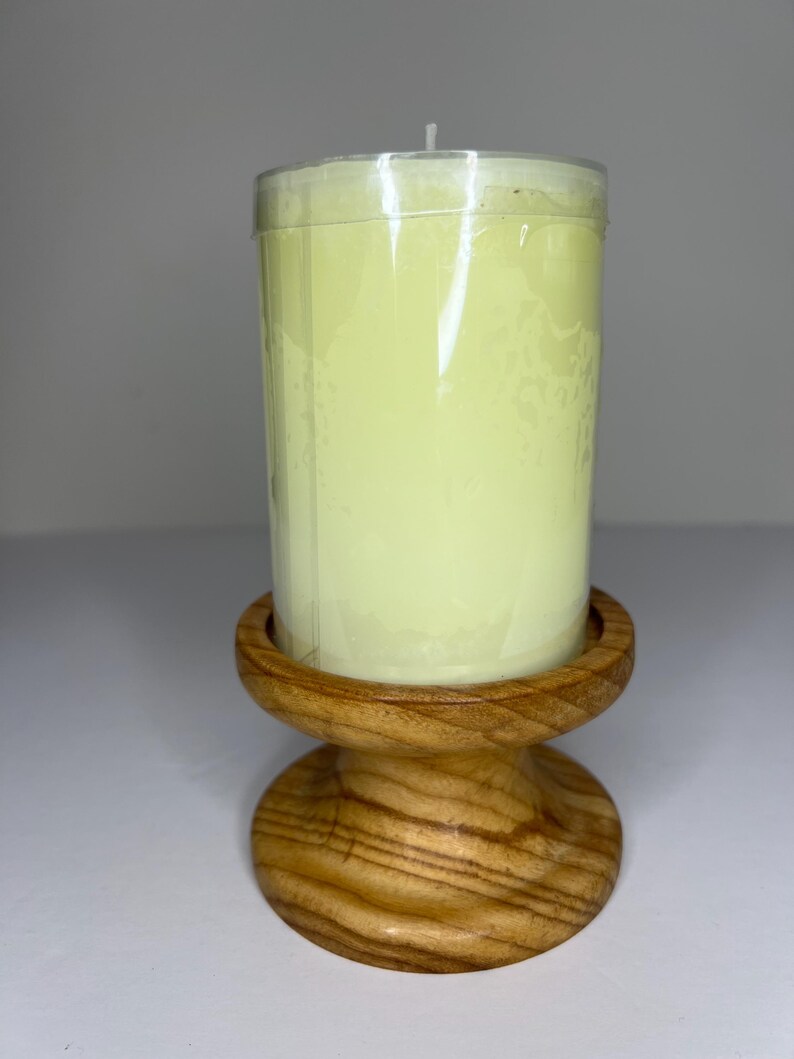Hand-turned Elm Wood Candle Holders - Set of 2 - Etsy