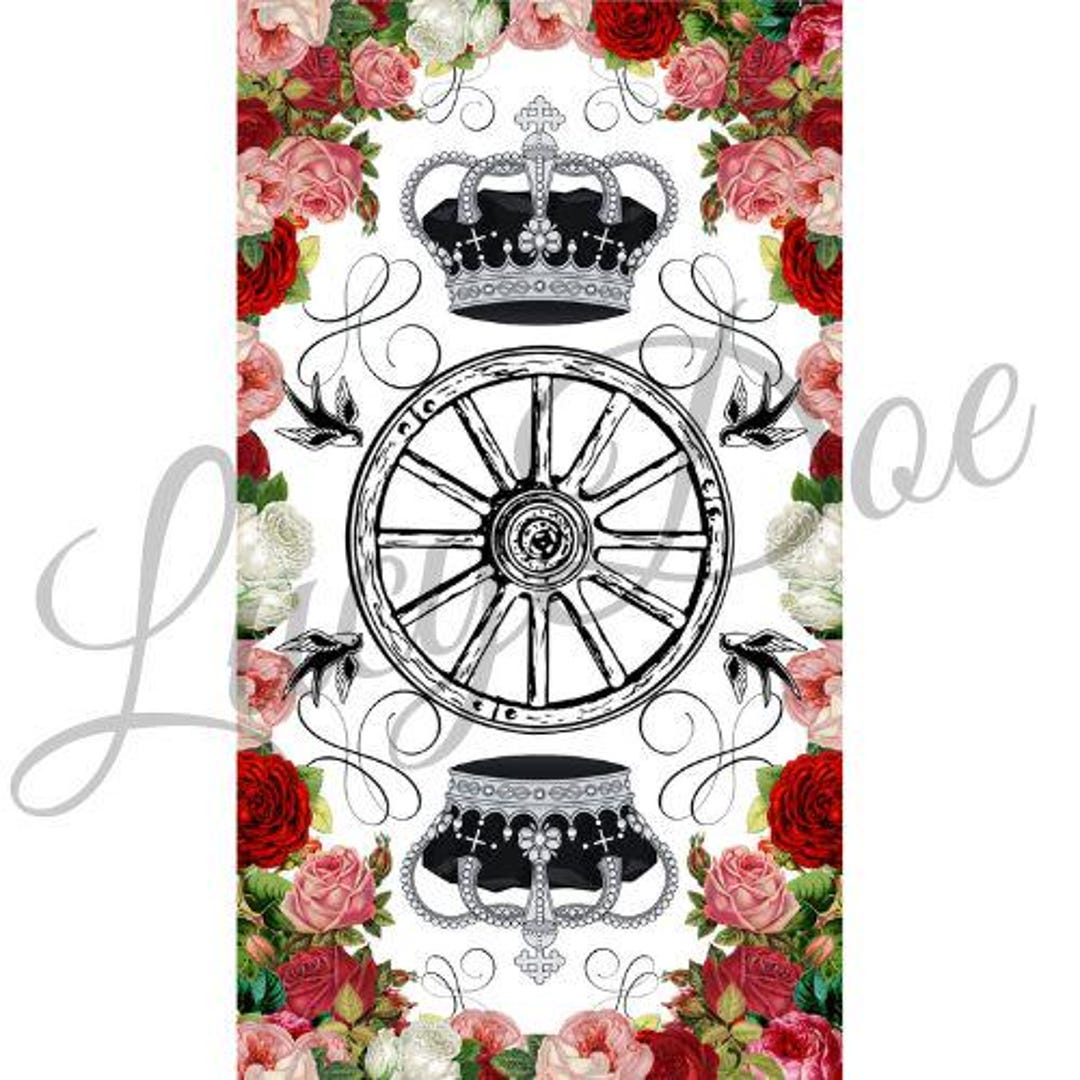 Romani Wheel Black & White Phone Wallpapers - Etsy