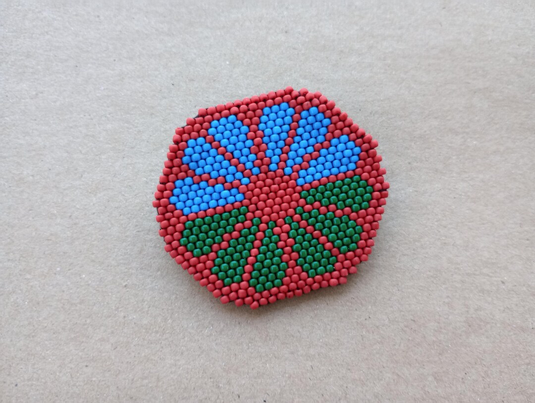 Romani Wheel Beaded Pin - Etsy