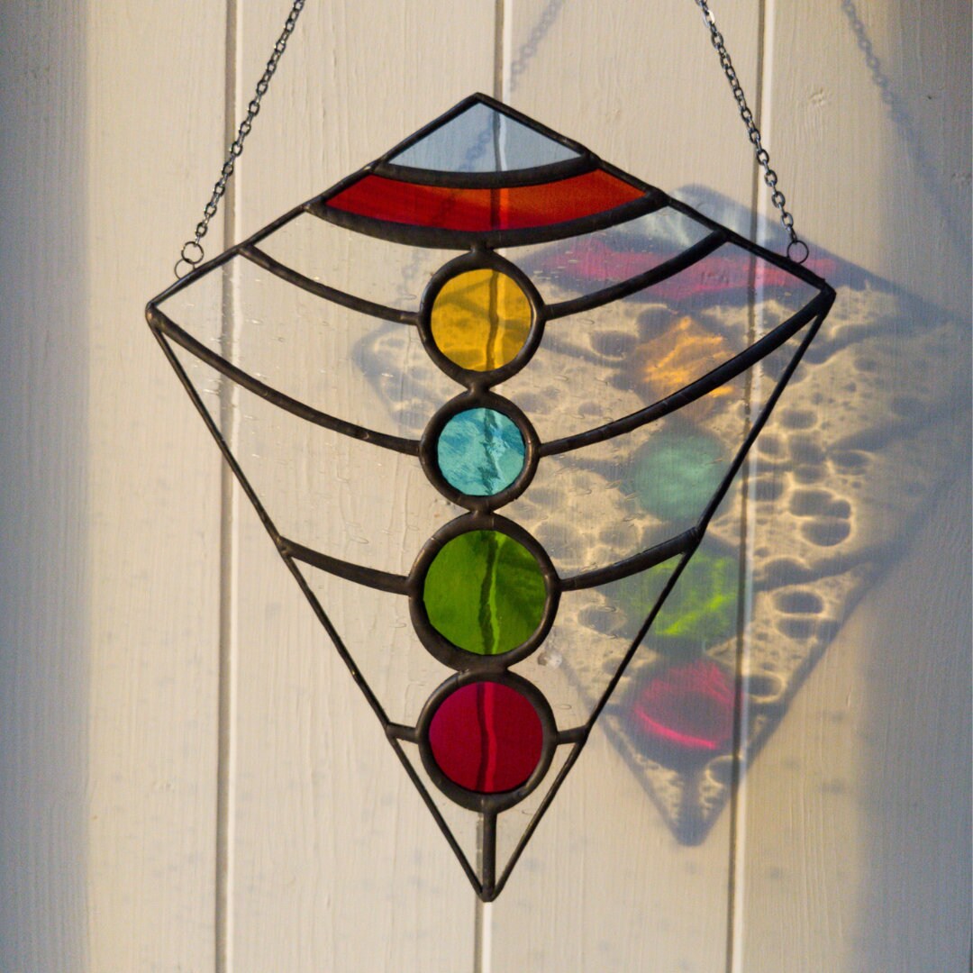 Jupiter's Moons Stained Glass Window Hanger - Etsy
