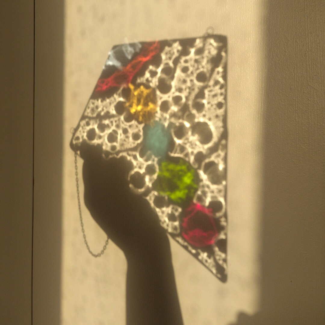 Jupiter's Moons Stained Glass Window Hanger - Etsy