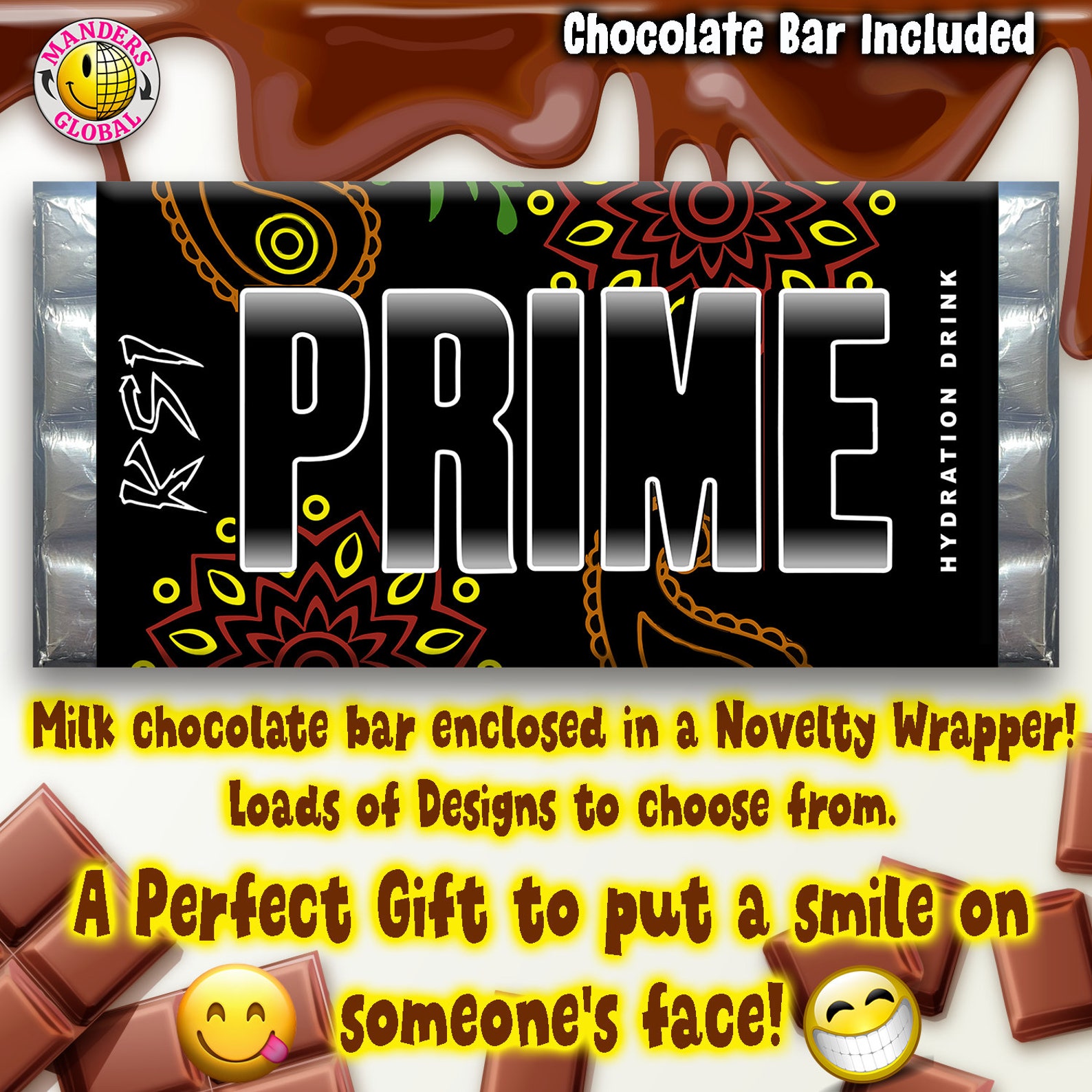 Prime KSI Chocolate Bar - Etsy UK