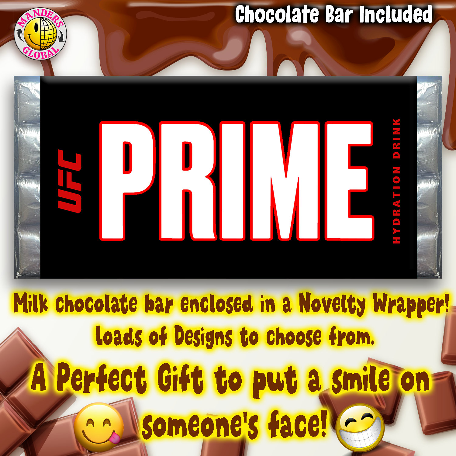 Prime UFC Novelty Wrapper Chocolate Bar - Etsy