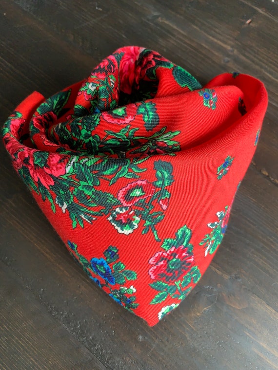 Traditional Romanian Gypsy Ethnic Head Scarf Neck Scarves | Etsy