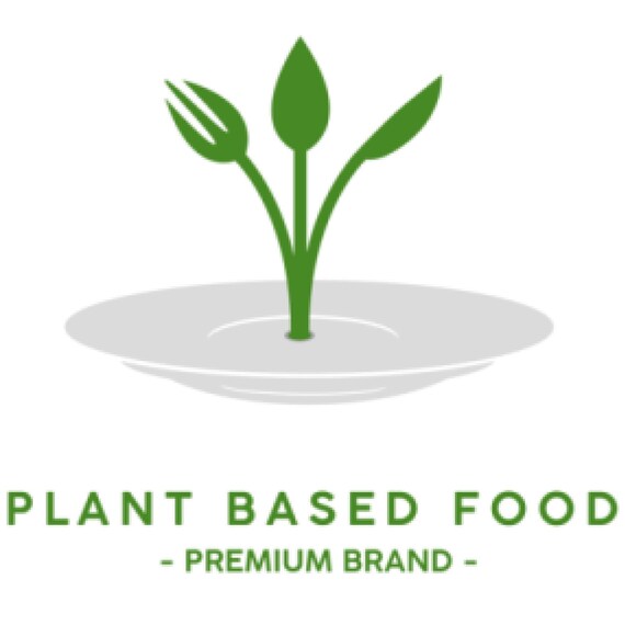 Plant-Based Food Logo | Etsy