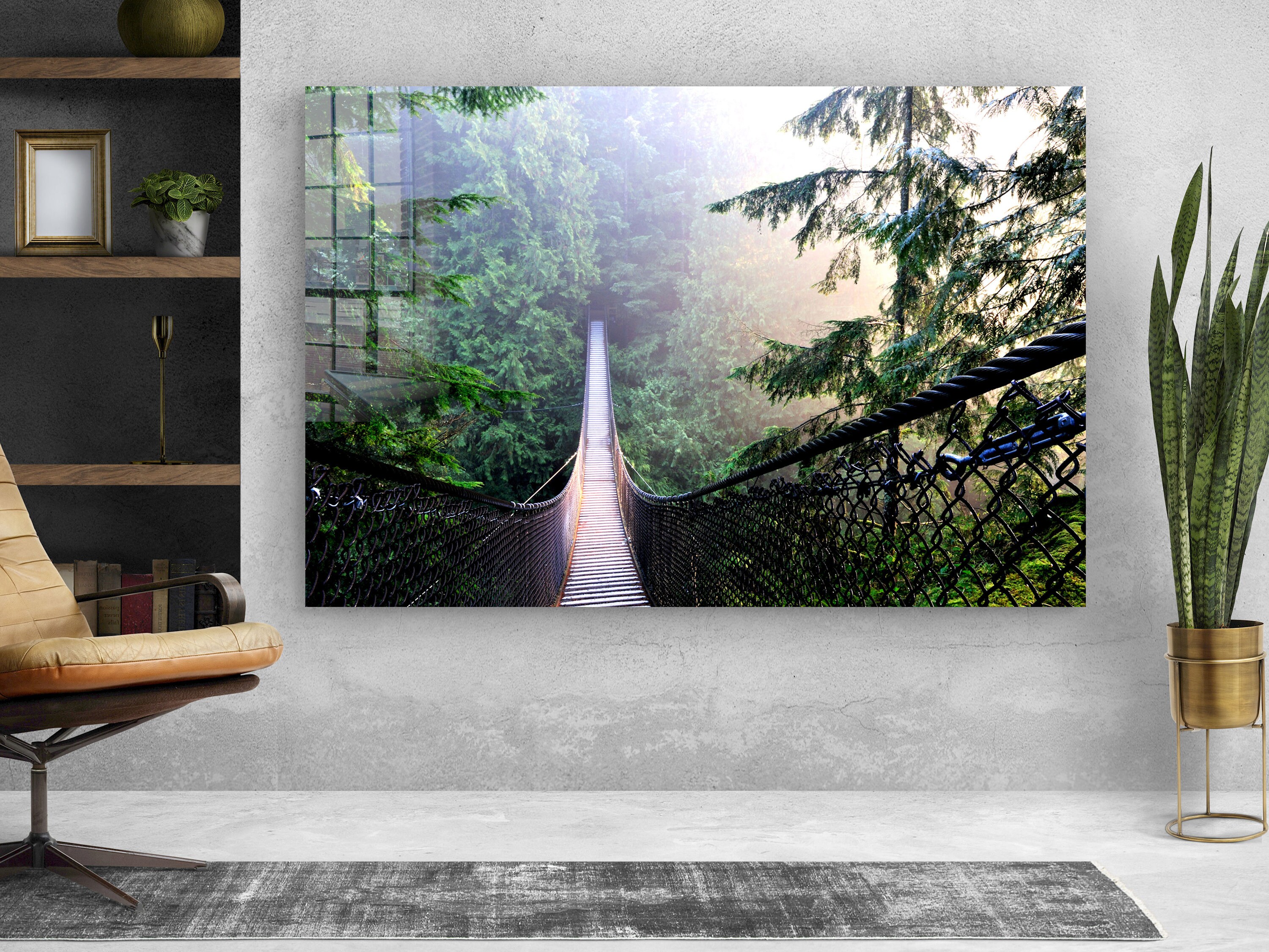 Framed Art Suspension Bridge - Etsy