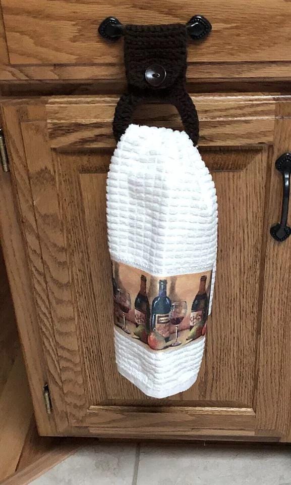 Over Handle Dish Towel Holder ~ Ring Type Kitchen Towel Keeper - Etsy