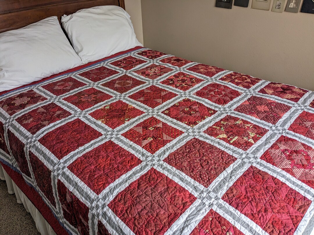 49 Red Stars 84" X 84" - Etsy