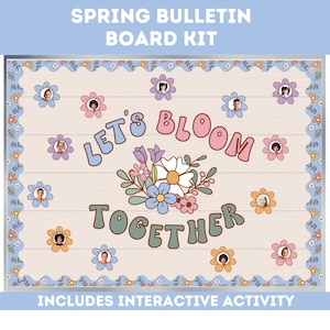 Spring Bulletin Board Kit Printable Classroom Decor Spring Classroom ...
