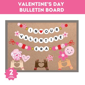 Valentine's Day Bulletin Board Kit in My Valentine Era Friendship Bead ...