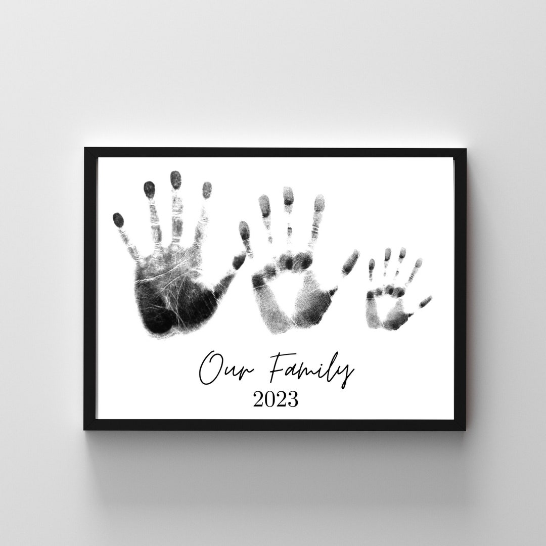Our Family Handprints 2023 Keepsake Time Capsule of Memories Handprint ...