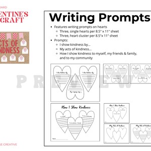 Valentine's Day Bulletin Board Kit | Kindness Writing Activity ...