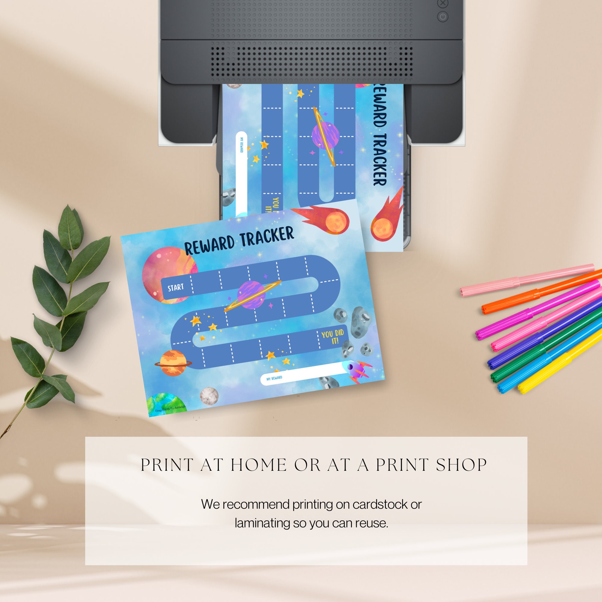 Potty Chart Printable Space Printable for Kids Potty - Etsy Canada