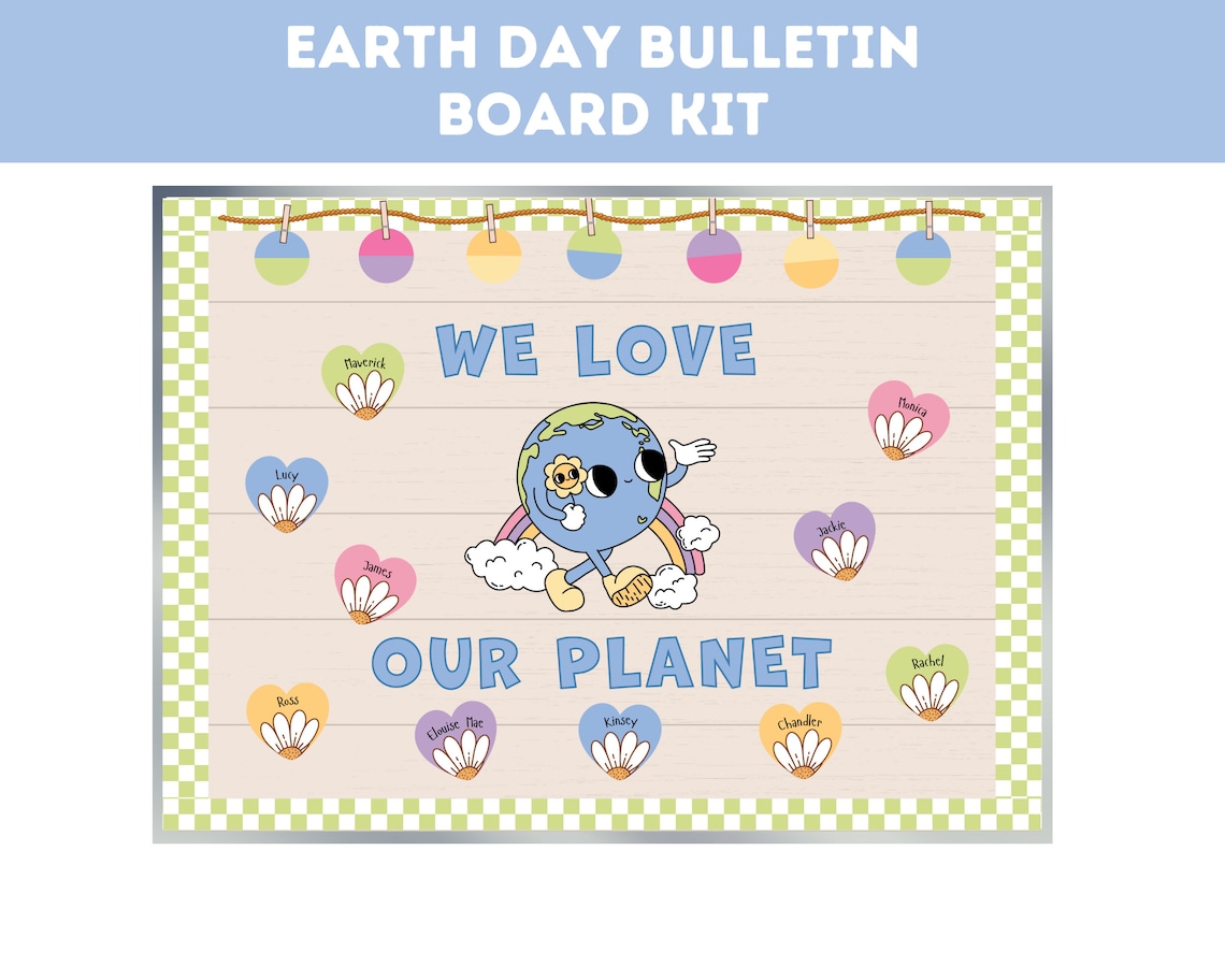 Earth Day Bulletin Board Kit April Bulletin Board Kit Printable ...