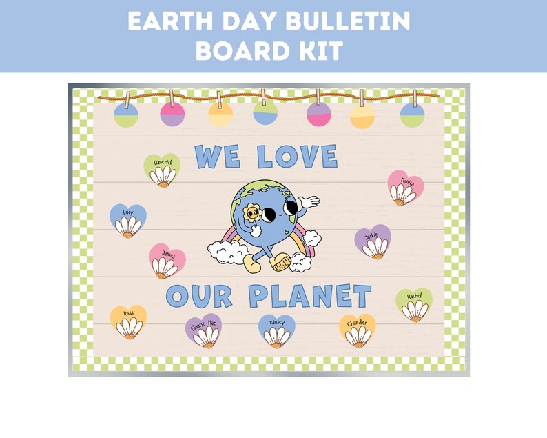Earth Day Bulletin Board Kit April Bulletin Board Kit Printable ...