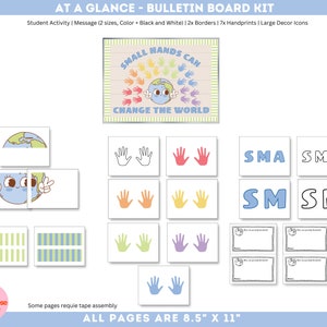 Earth Day Bulletin Board Kit April Bulletin Board Kit Printable ...