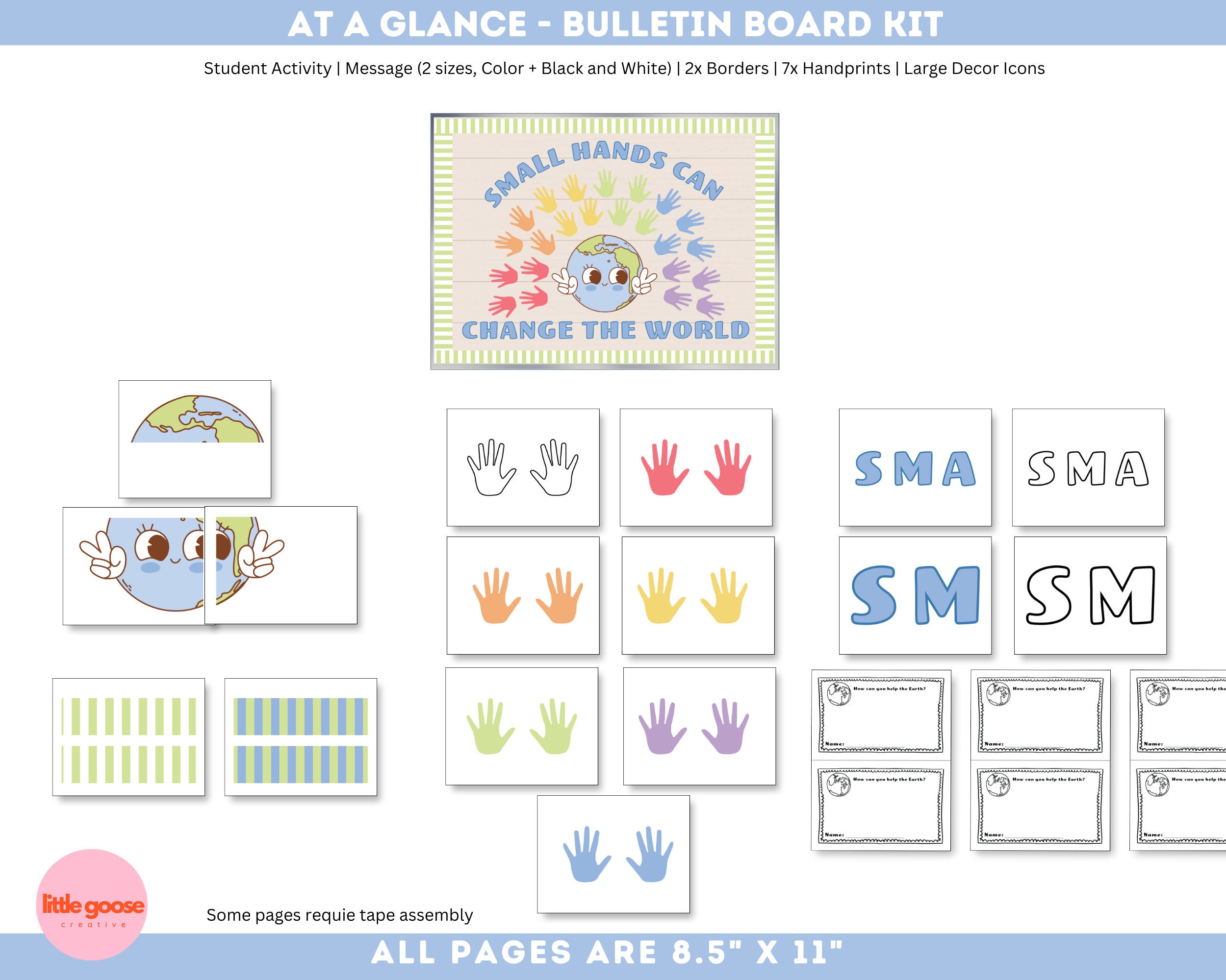 Earth Day Bulletin Board Kit April Bulletin Board Kit Printable ...
