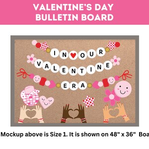 Valentine's Day Bulletin Board Kit | in My Valentine Era | Friendship ...
