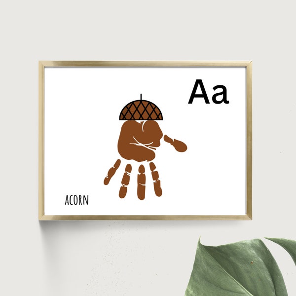 Acorn Handprint - Etsy