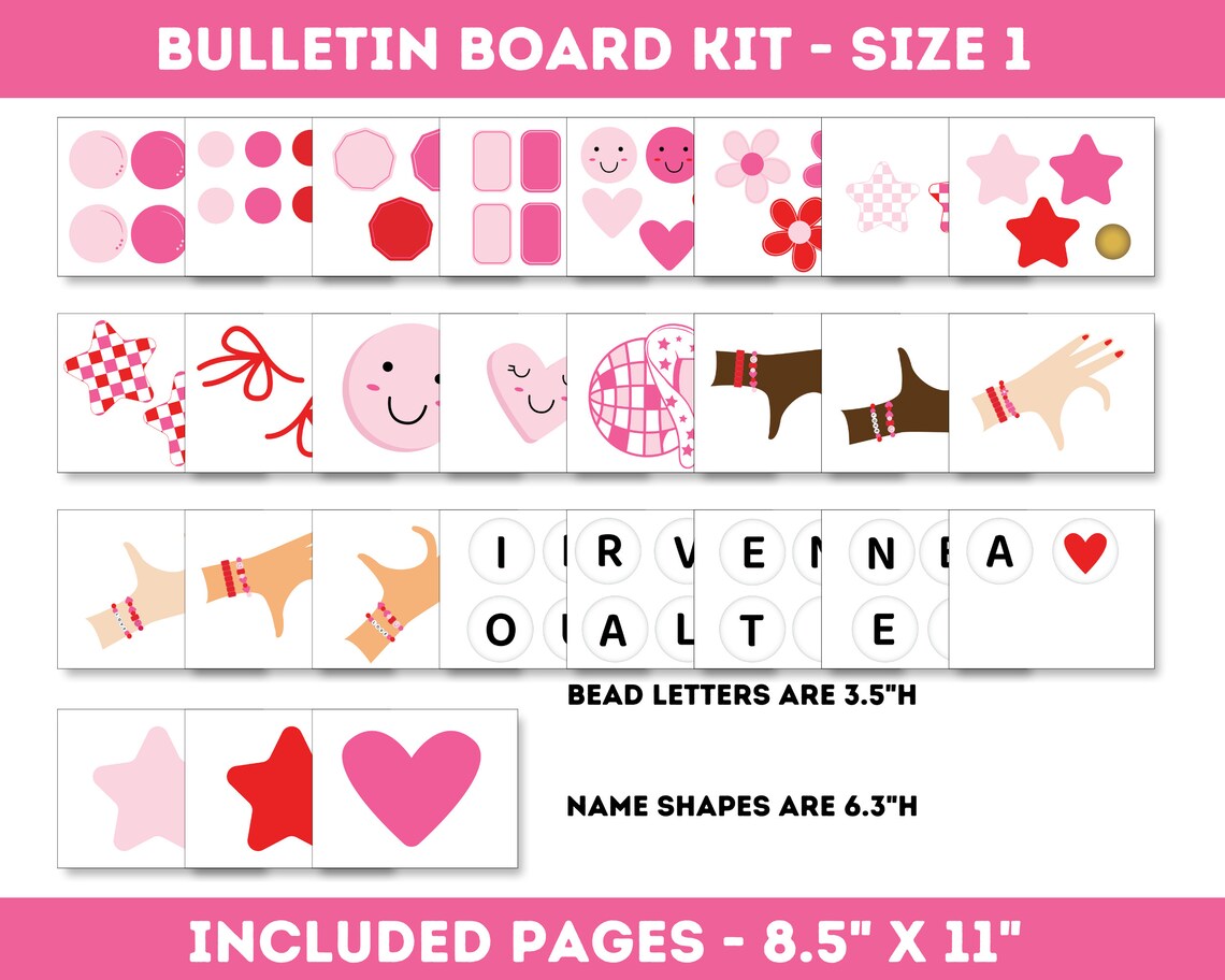 Valentine's Day Bulletin Board Kit | in My Valentine Era | Friendship ...