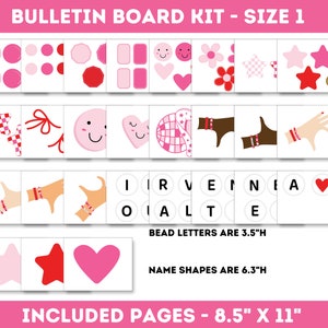 Valentine's Day Bulletin Board Kit | in My Valentine Era | Friendship ...