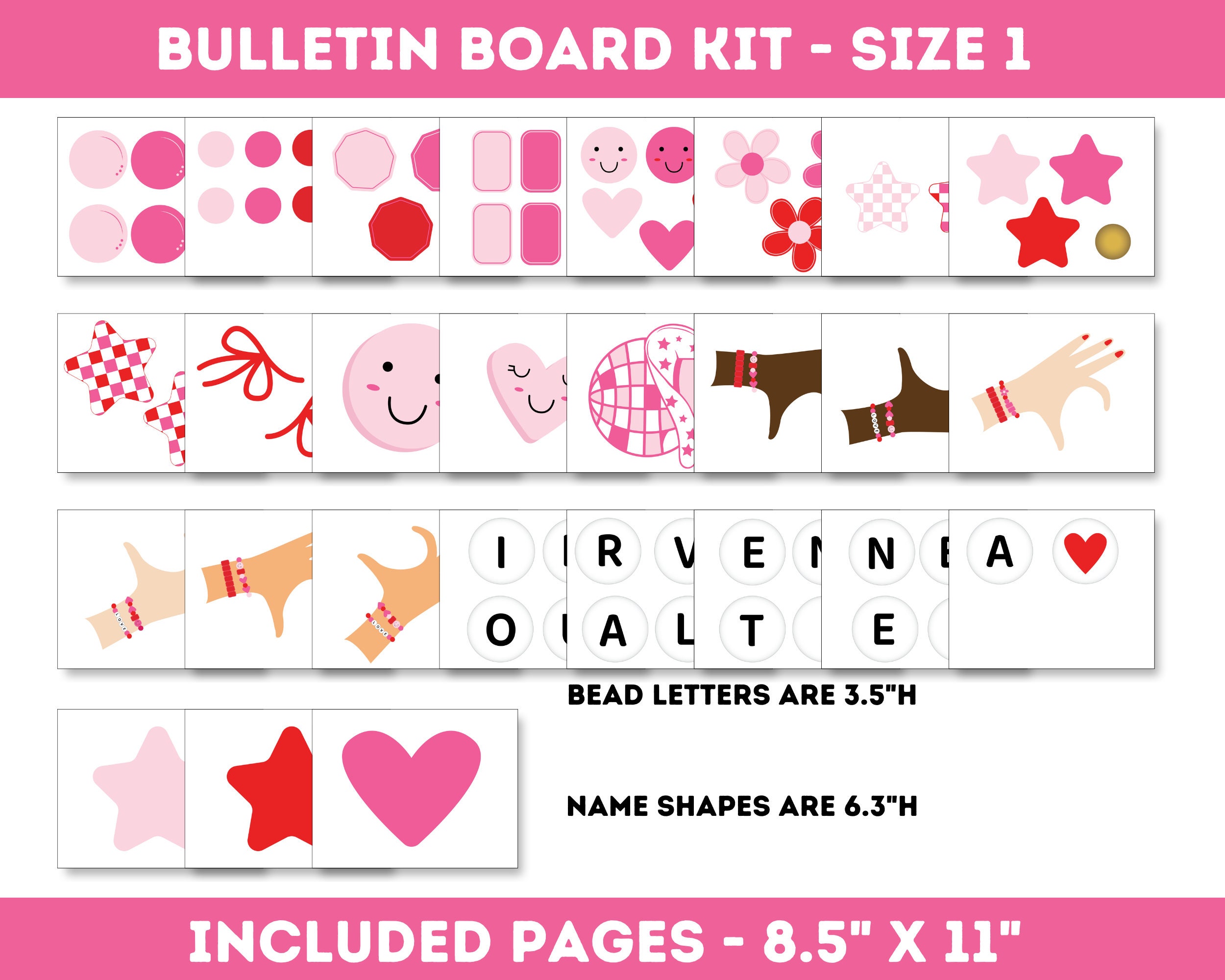 Valentine's Day Bulletin Board Kit | in My Valentine Era | Friendship ...