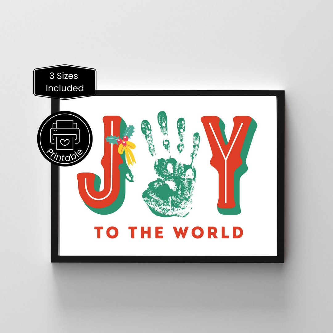 Handprint Craft Kids Christmas | Holiday Toddler Keepsake Painting ...