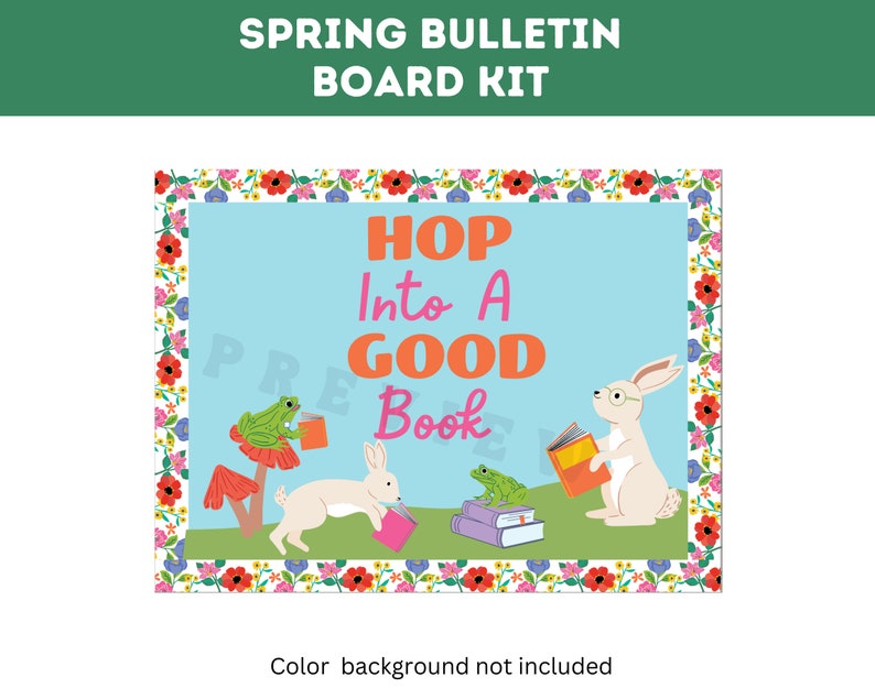 Easter Spring Bulletin Board | Library Bulletin Kit | April Classroom ...