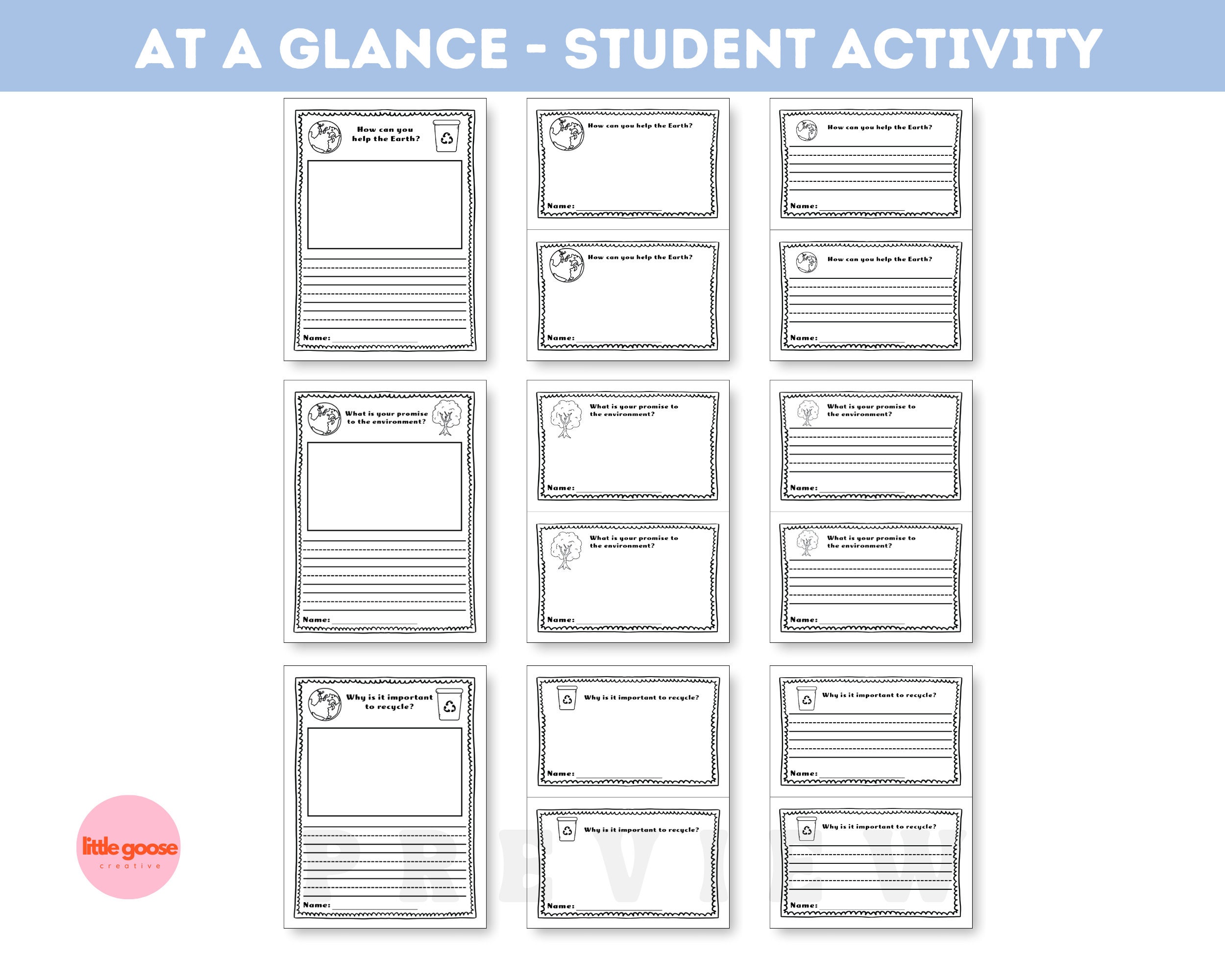 Earth Day Bulletin Board Kit April Bulletin Board Kit Printable ...