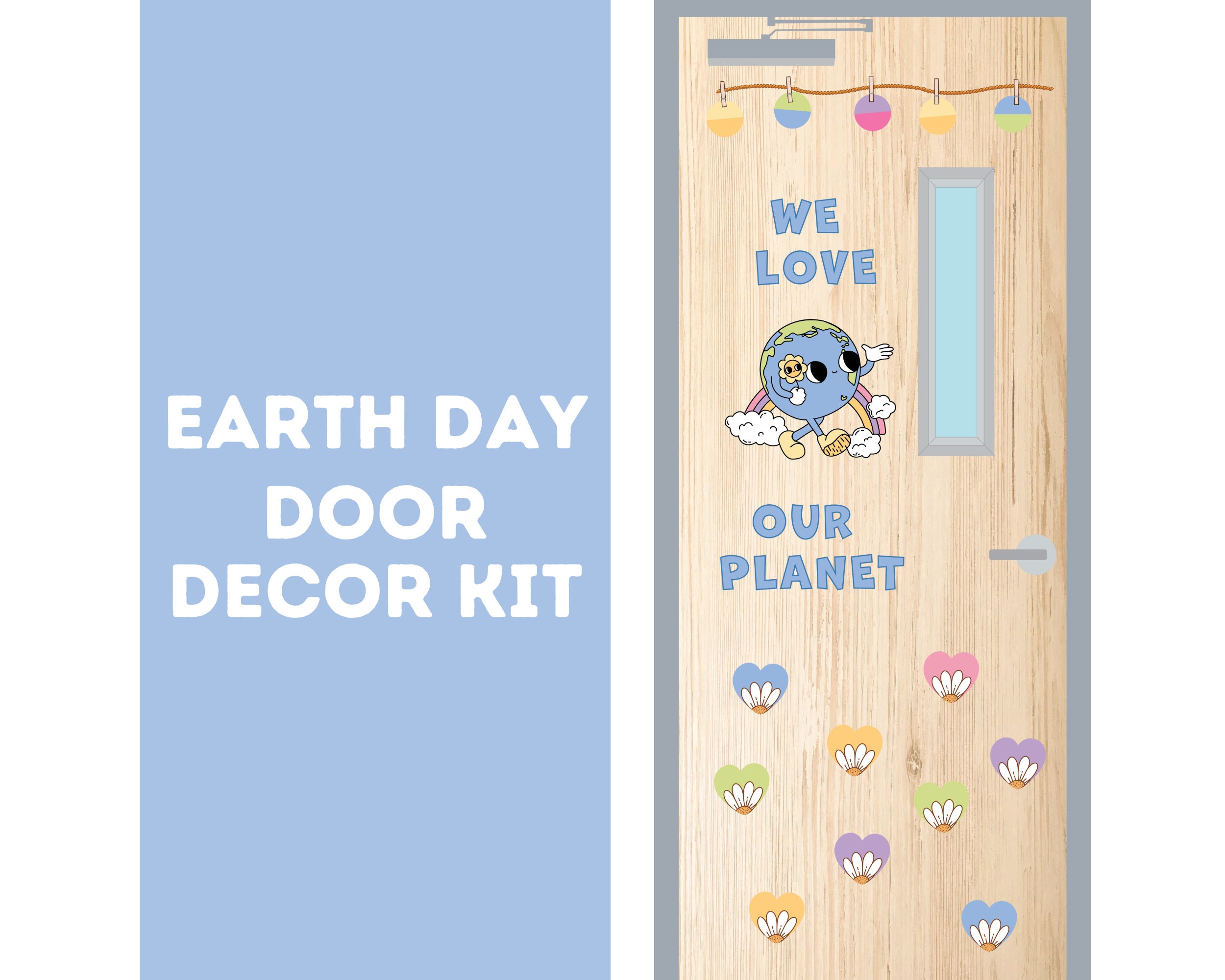 Earth Day Bulletin Board Kit April Bulletin Board Kit Printable ...