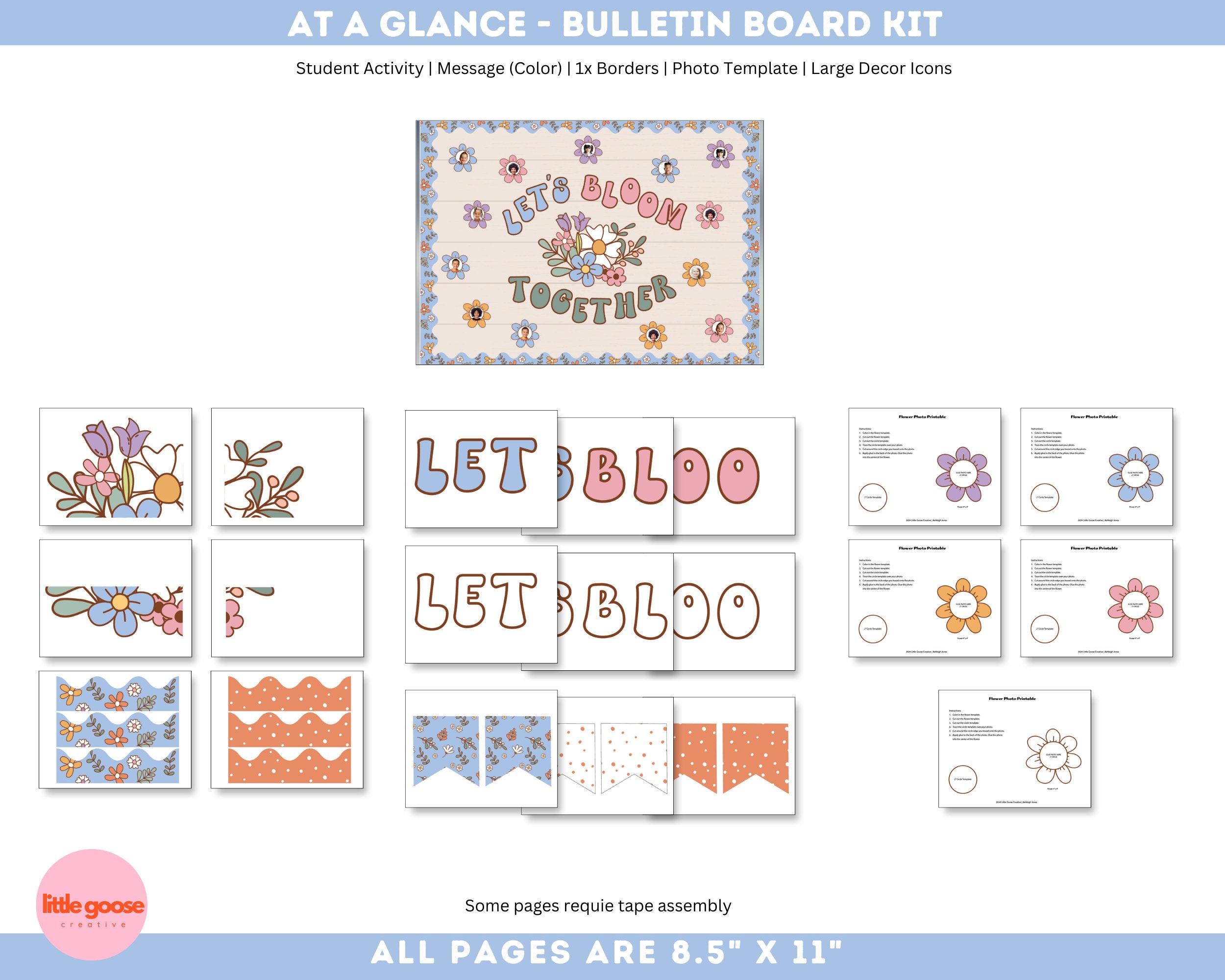 Spring Bulletin Board Kit | Printable Classroom Decor | Spring ...