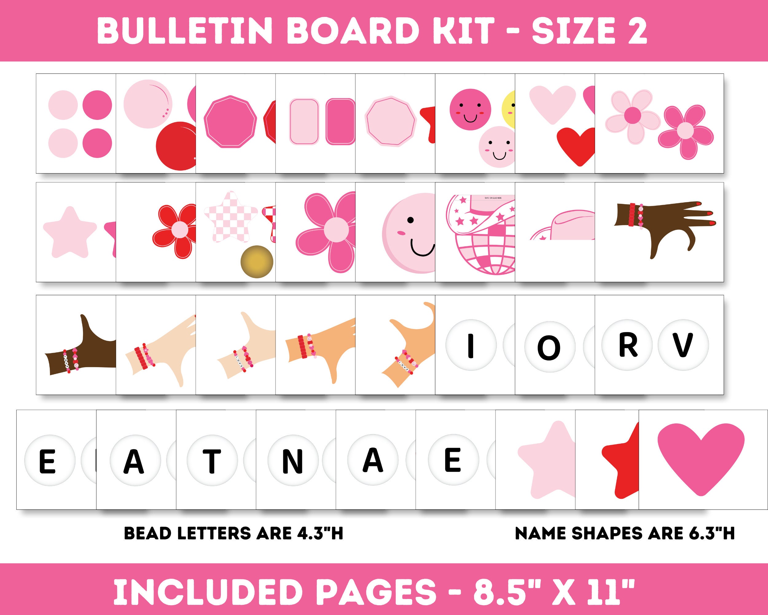 Valentine's Day Bulletin Board Kit | in My Valentine Era | Friendship ...