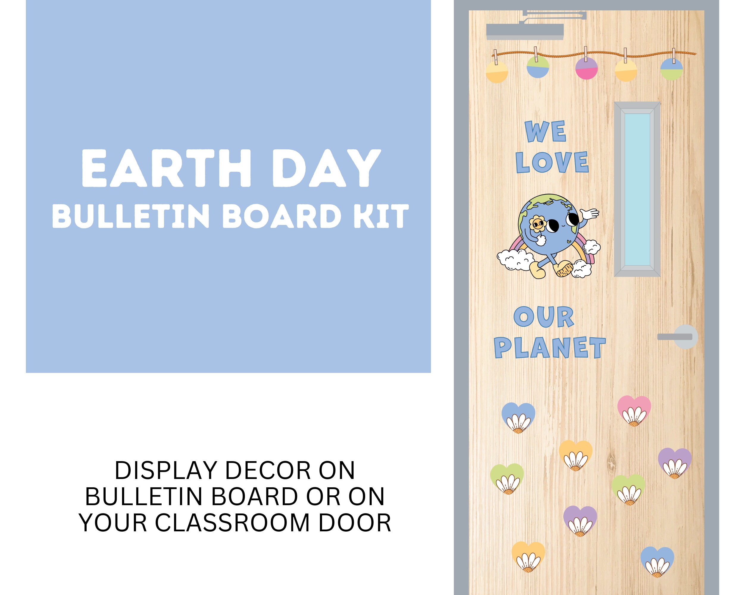 Earth Day Bulletin Board Kit April Bulletin Board Kit Printable ...