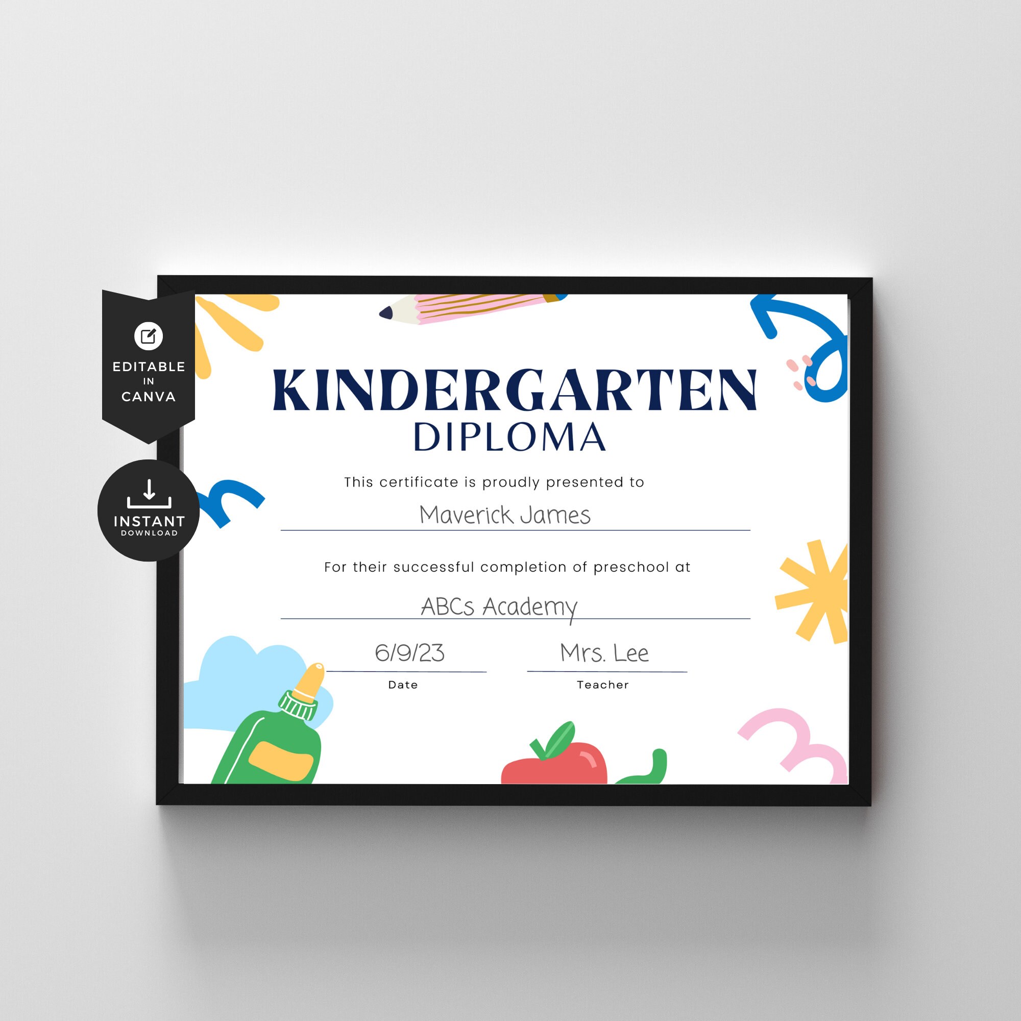 Gift Certificate 80 Pcs Colorful Award Certificates For Students ...